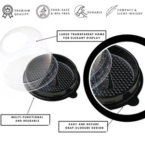 Charcuterie Dome Containers Cups With Mini Wooden Forks for Food Favor ...