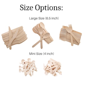 Mini Wooden Forks Mini Wooden Spoons or Large Size for Charcuterie ...