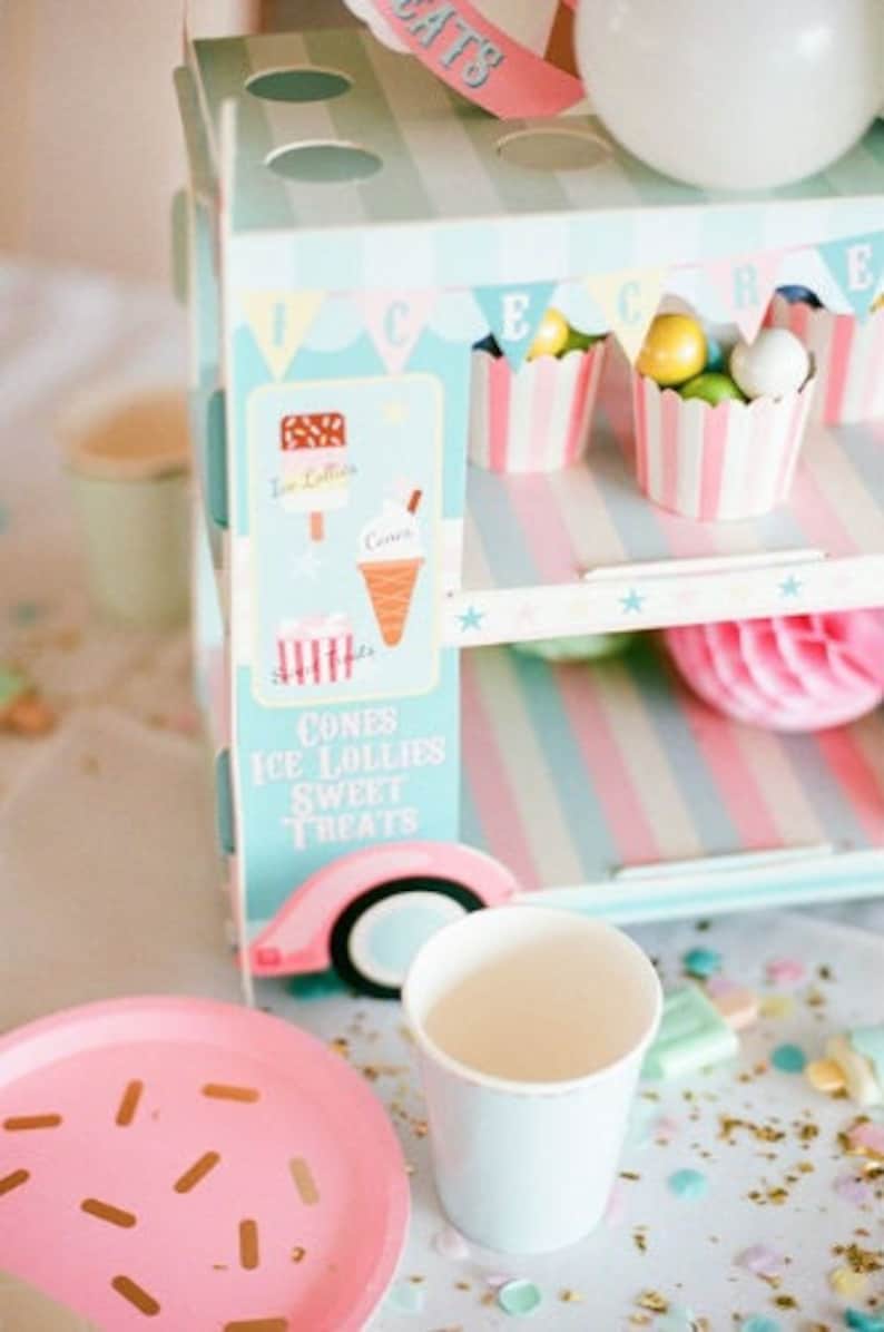 Ice Cream Party Box Centerpiece: Pastel Birthday Decorations - Etsy