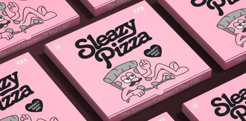 Pink Mini Pizza Boxes: Party Food Favor Boxes, Disposable Small Size - Etsy