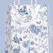 Blue Floral Favor Treat Bags for Garden Tea Party Wedding Bridal Shower ...