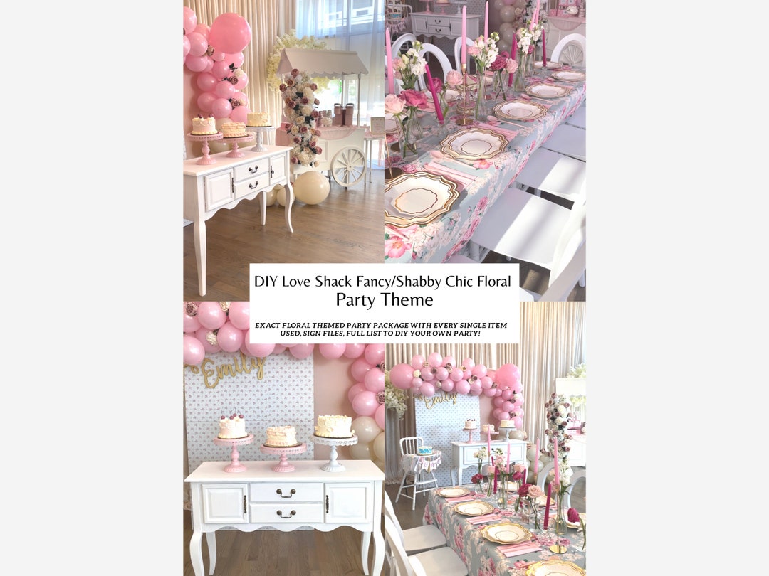 Step by Step DIY Love Shack Fancy Shabby Chic Floral Themed Bridal Baby ...