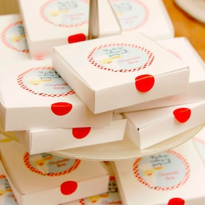Mini Pizza Boxes for Wedding Party Food Favors Pizza Favors Food ...