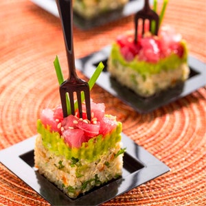 Mini Appetizer Forks Dessert Plastic Flatware Dinnerware Cutlery ...