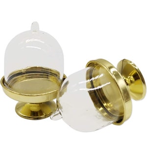 Clear Mini Dome Stand Candy Dome W/clear Plastic Wedding Favors ...