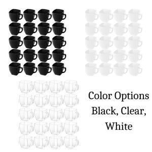 Soup Appetizer Plastic Mugs Cups Mini Spoons Set for Food Display ...