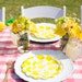 Lemon Themed Party Paper Plate Cups Napkins Cutlery Set for - Etsy