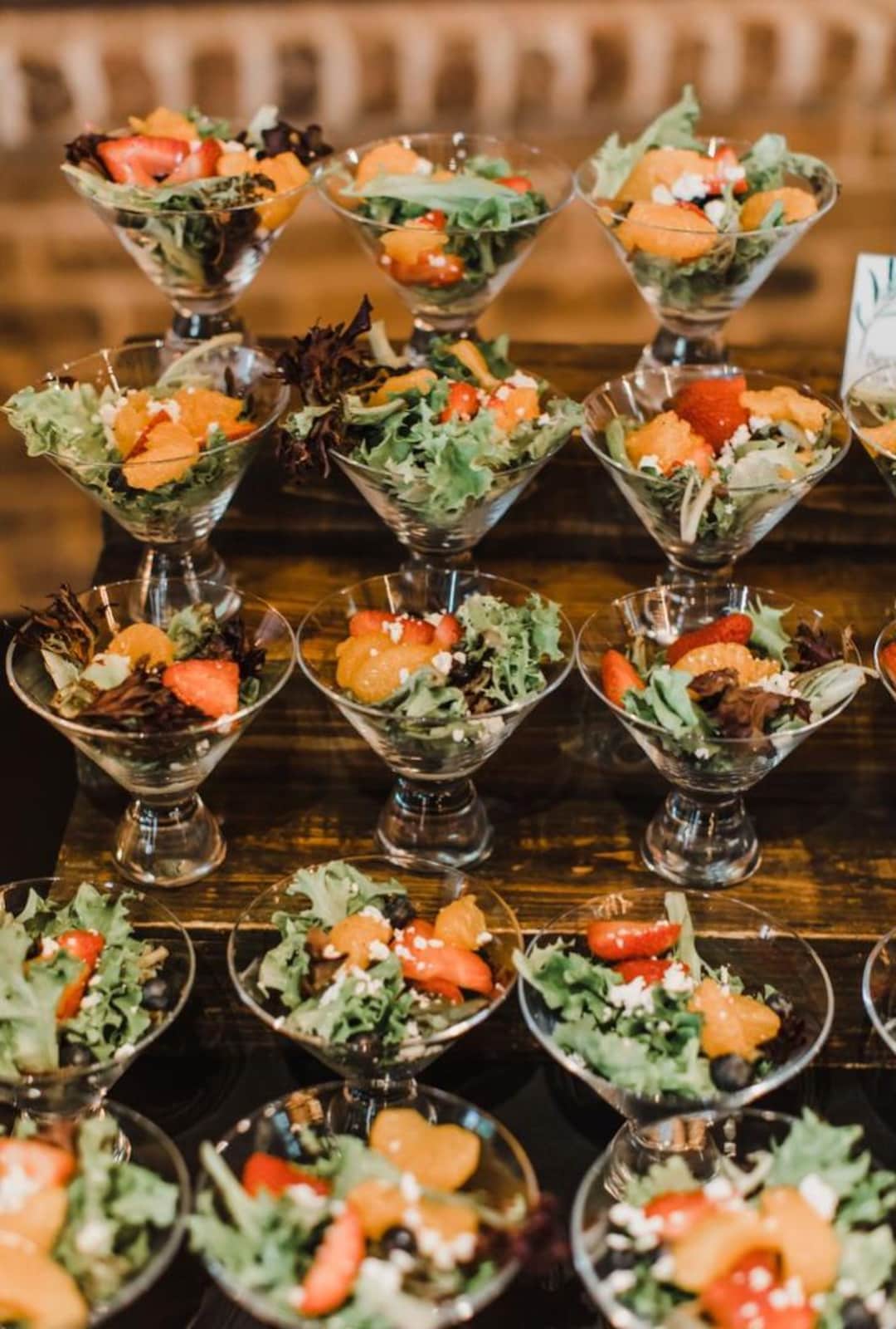 Salad Appetizer Cups Dressing Forks Set for Food Display Buffet Catered ...