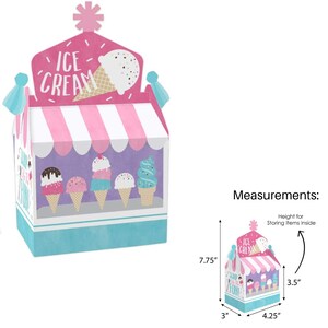 Ice Cream Party Favor Box Treat Goodies Box Set for Kids Birthday Party ...