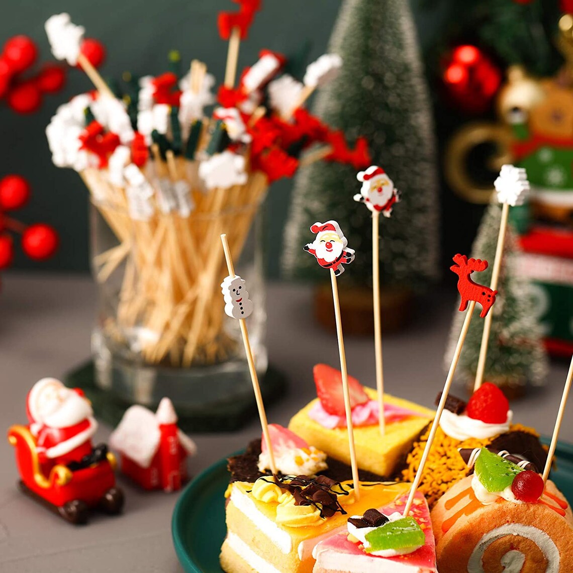 Charcuterie Toothpicks Christmas Set for Charcuterie Food - Etsy
