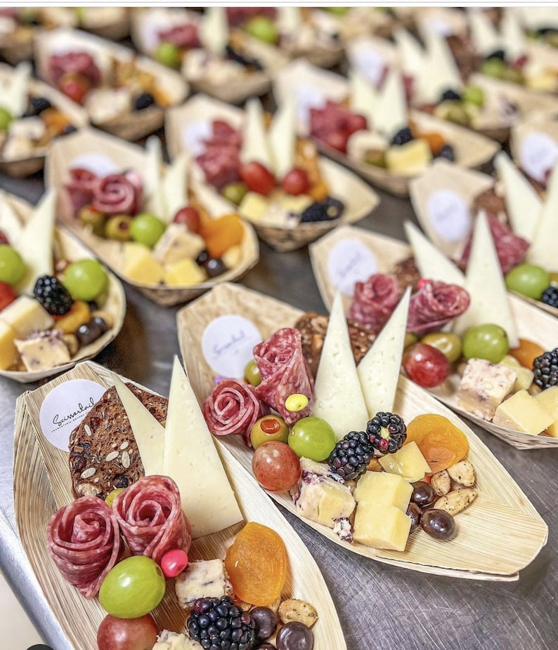 Boat Shaped Charcuterie Cups Toothpicks or Forks Individual Charcuterie ...