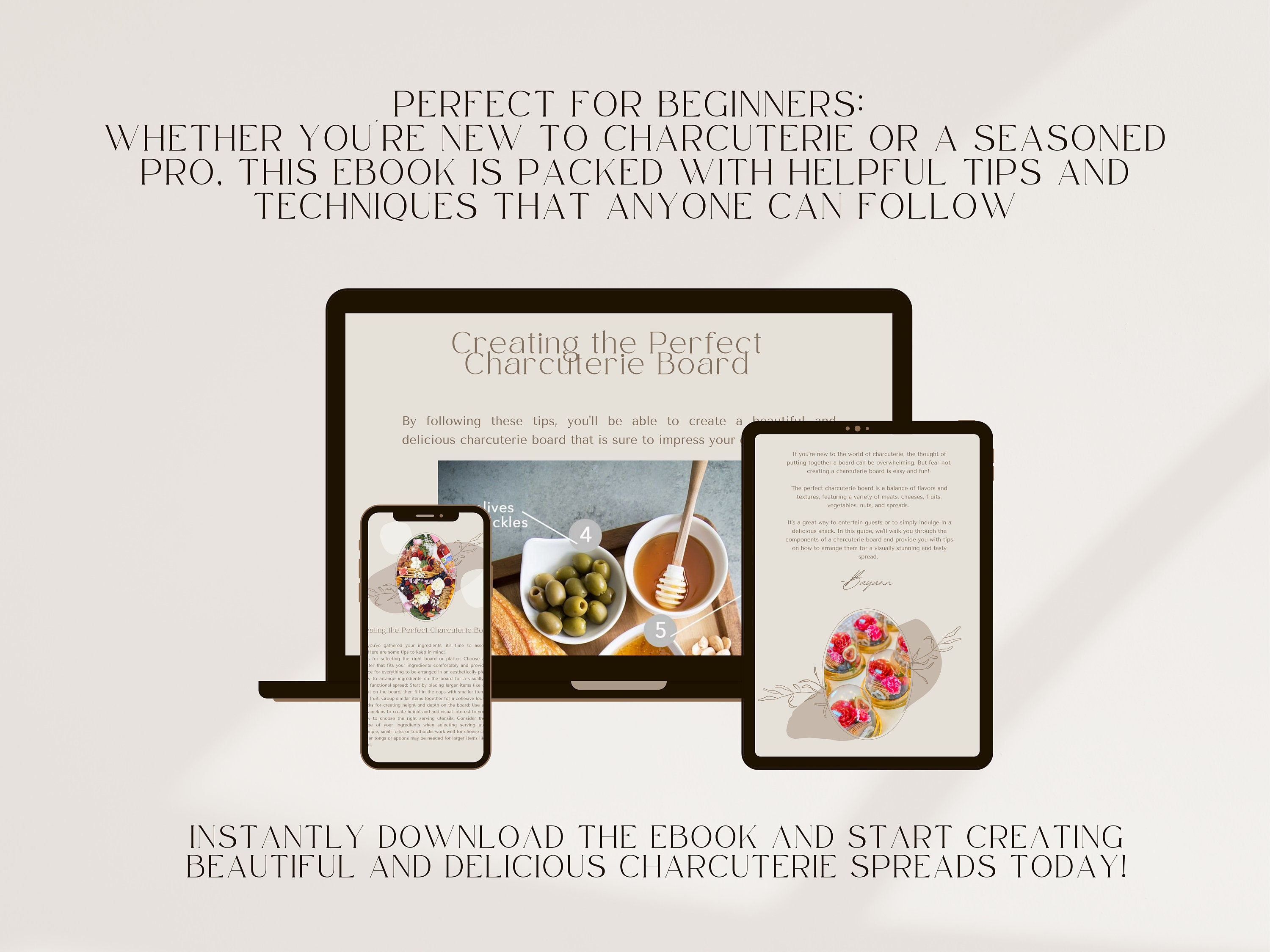 Charcuterie Board Book Digital Guide Template How to Create Individual ...