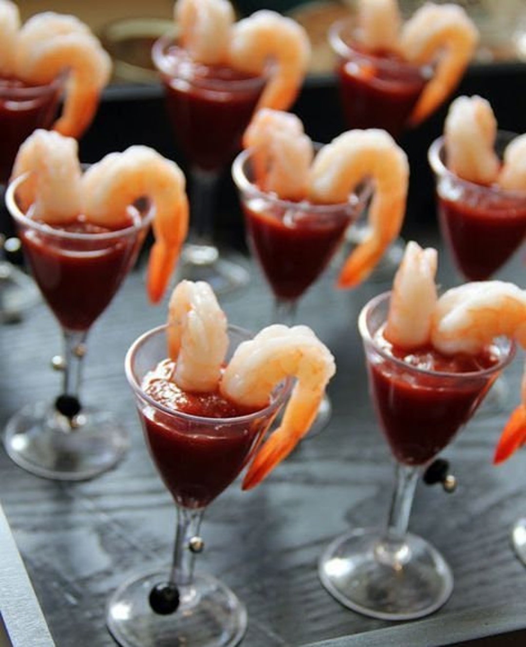 Clear Shrimp Cocktail Salad Charcuterie Mini Acrylic Martini Cups and ...