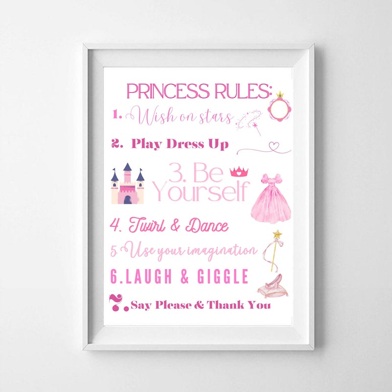 Room Rules for Girls - Etsy