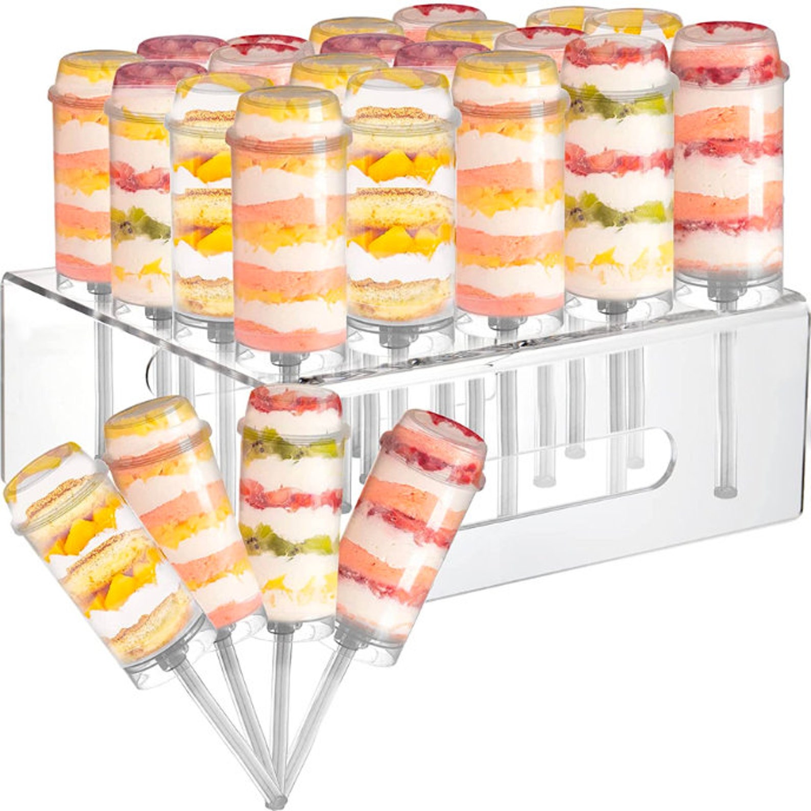 20 Holes Clear Acrylic Cake Pop Display Stand 24 Pack - Etsy