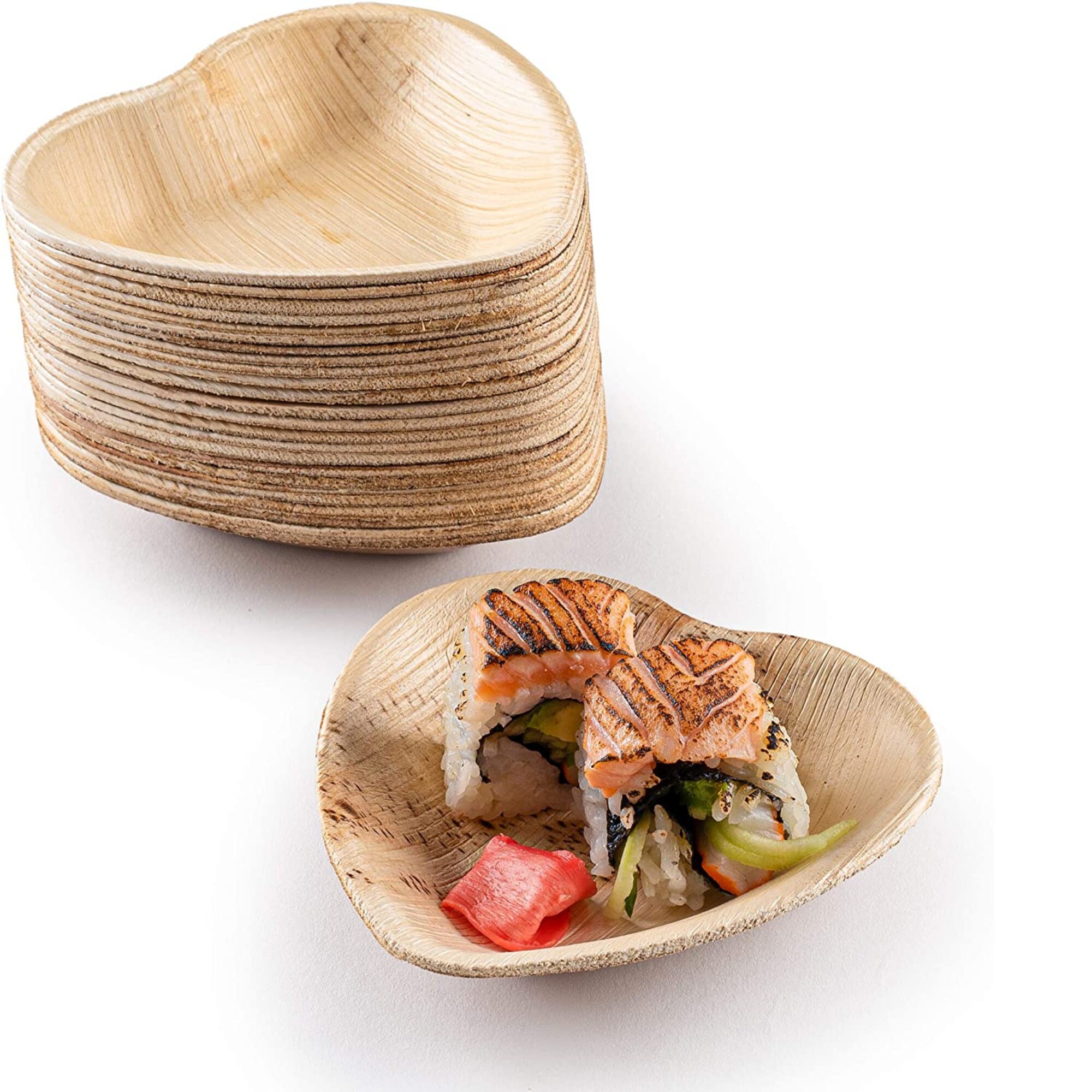 Heart Shaped Bamboo Charcuterie Plates With Fancy Toothpicks - Etsy