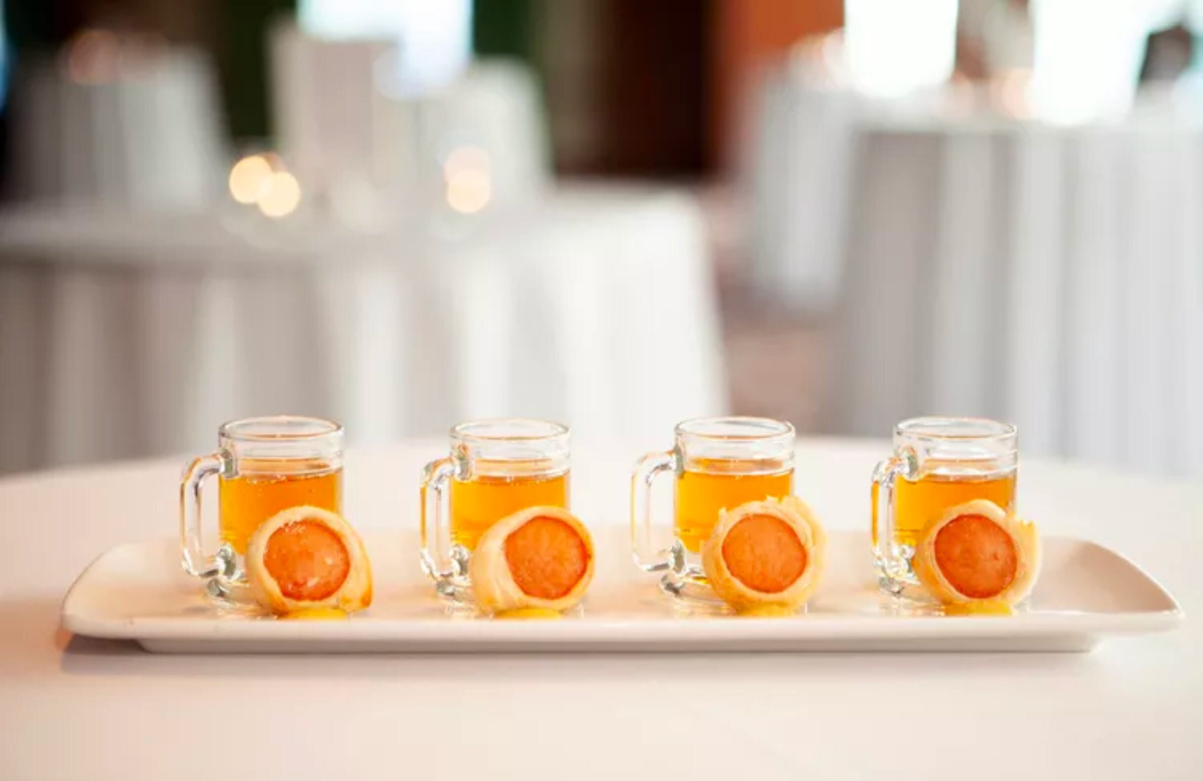 Mini Clear Plastic Beer Mug Shot Glasses for Appetizer Displays Wedding ...