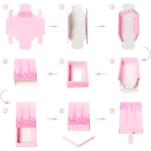 Ice Cream Party Favor Box Treat Goodies Box Set for Kids Birthday Party ...