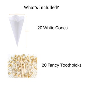 Paper Rose Charcuterie Cup Cone and Toothpicks for Stand Holder Food ...