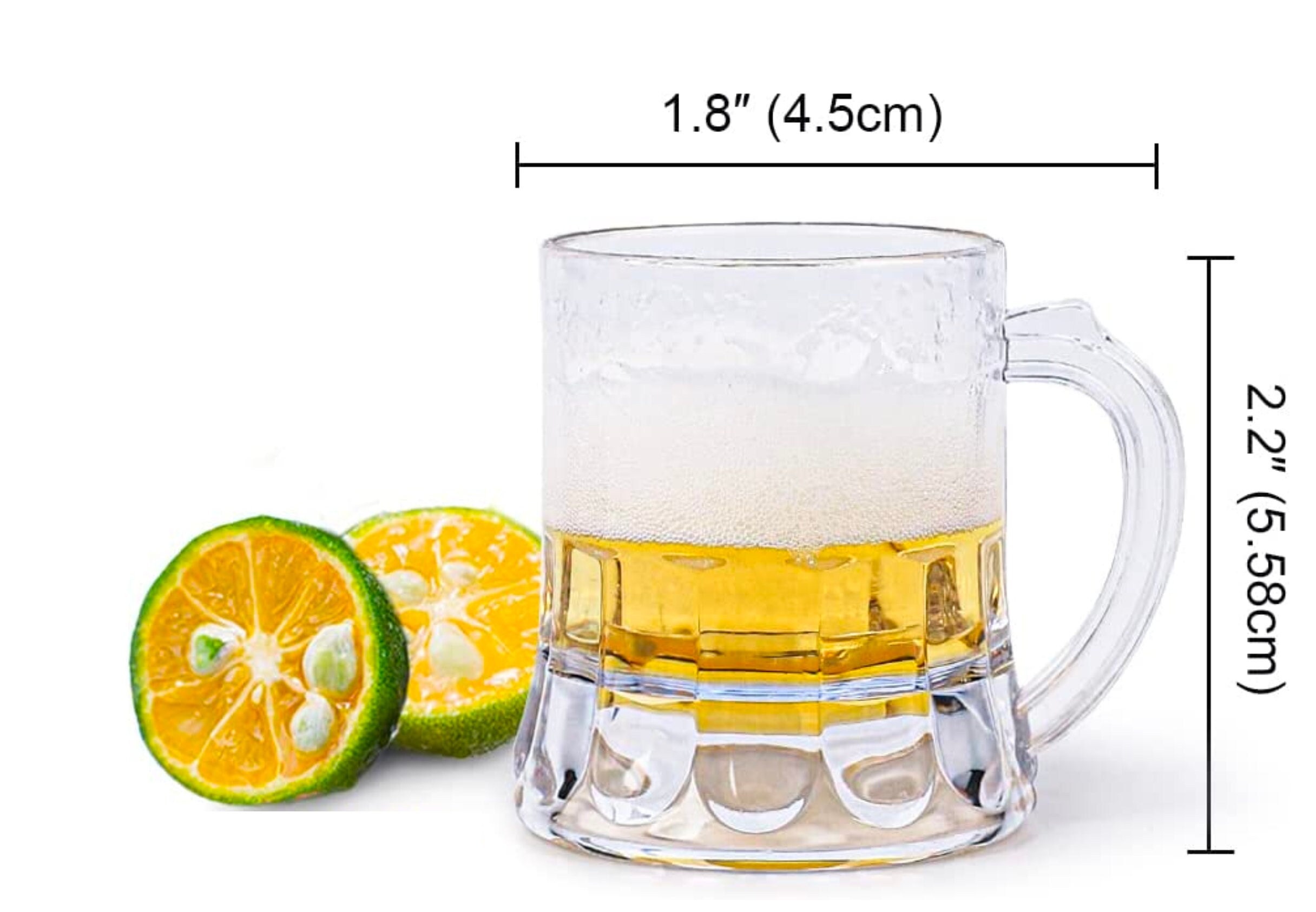 Mini Clear Plastic Beer Mug Shot Glasses for Appetizer Displays Wedding ...