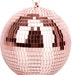 Rose Gold Pink Disco Ball Decor Disco Cowgirl Last Disco - Etsy