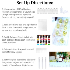 DIY Perfume Making Bar Kit for Make Your Own Perfume Station Bridal ...