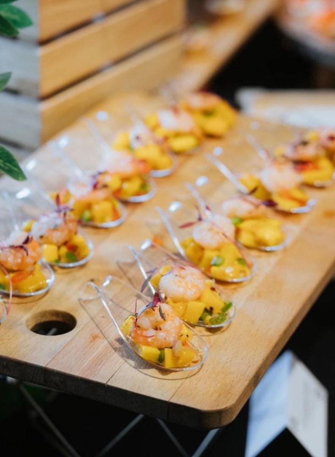 Teardrop Asian Spoon Mini Cups With Forks: Appetizer Dessert Catering ...