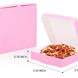 Pink Mini Pizza Boxes for Wedding Party Food Favors Pizza Favors Food ...