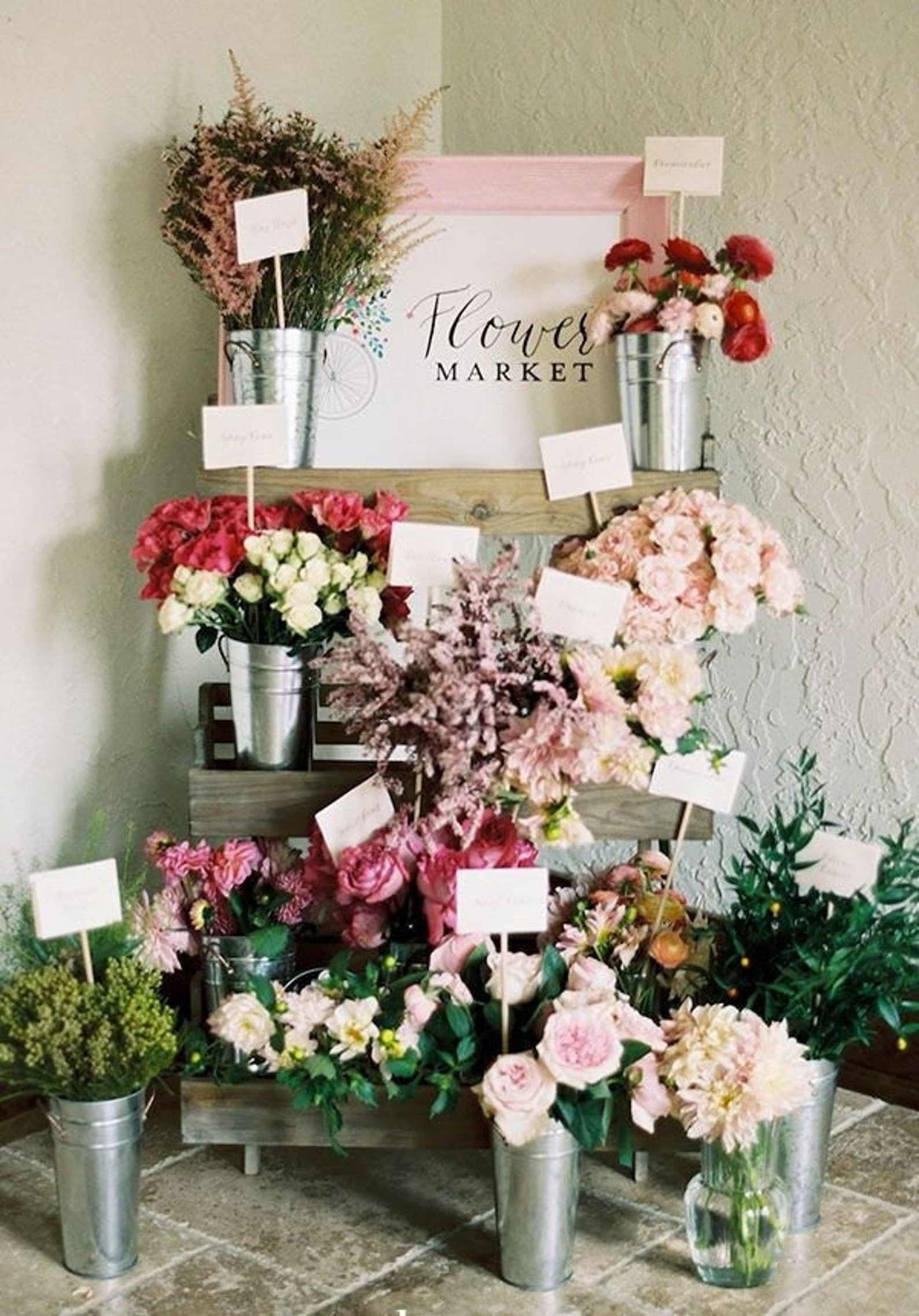 DIY Flower Bar Kit Bouquet Bar for Make Your Own Bouquet Station Bridal ...