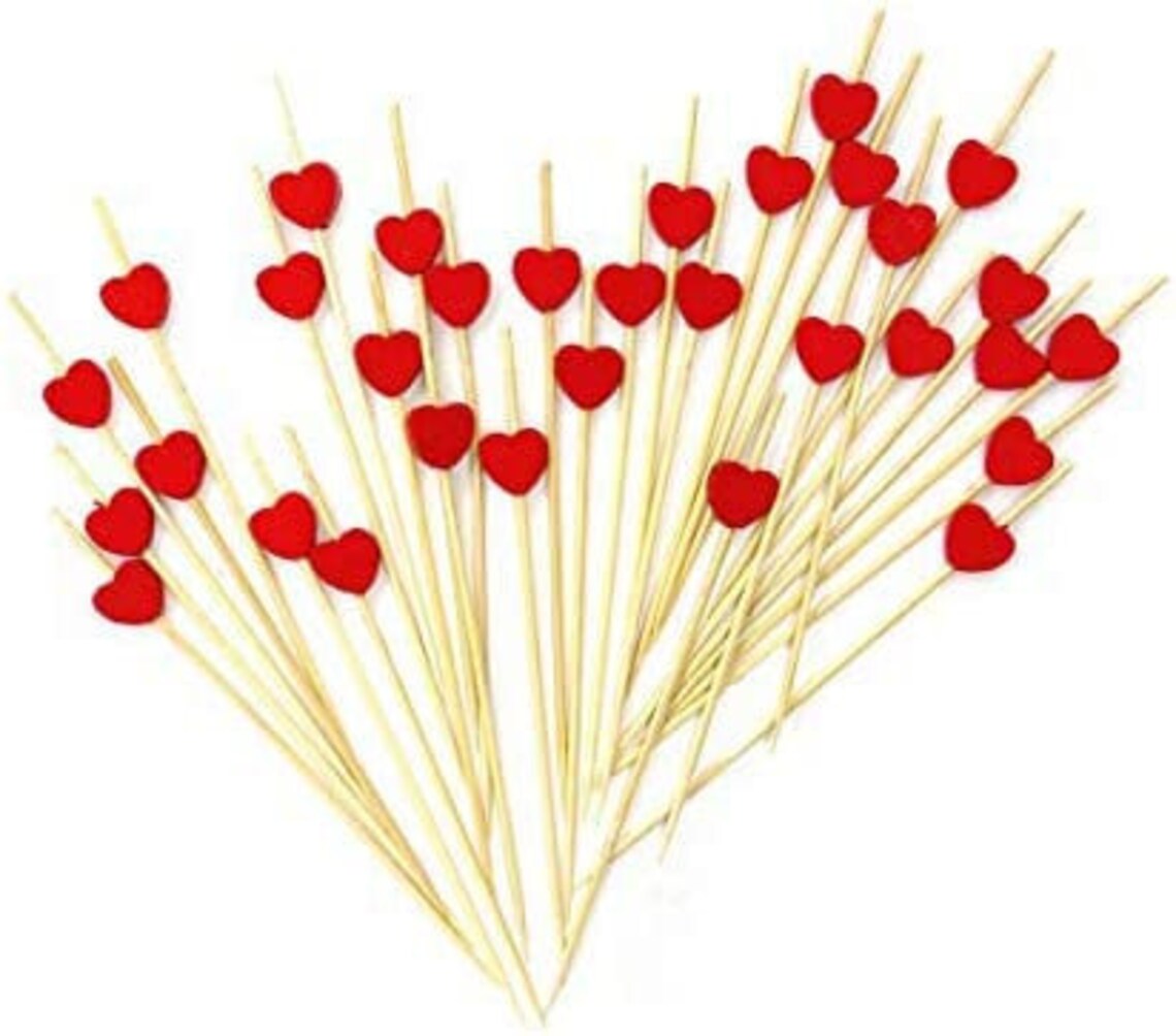 Heart Shaped Charcuterie Toothpicks Set for Charcuterie Food - Etsy