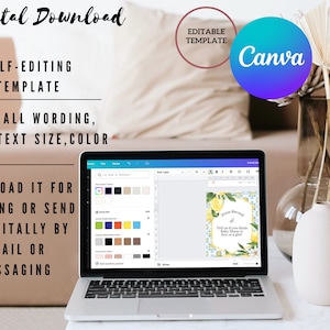 Blue Tile Gender Reveal Guessing Sign Press Record and Instruction Sign ...