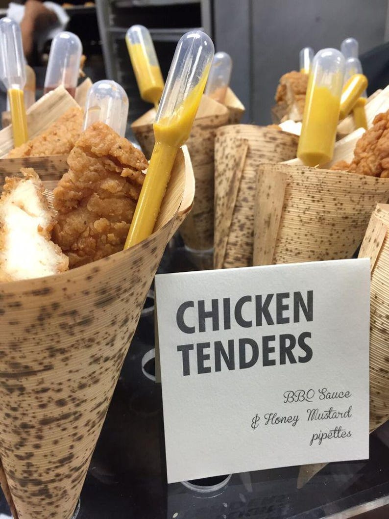 Bamboo Charcuterie Cones With Sauce Pipettes: Appetizer Cups for ...