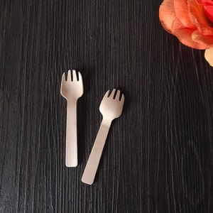 Mini Wooden Forks Mini Wooden Spoons or Large Size for Charcuterie ...
