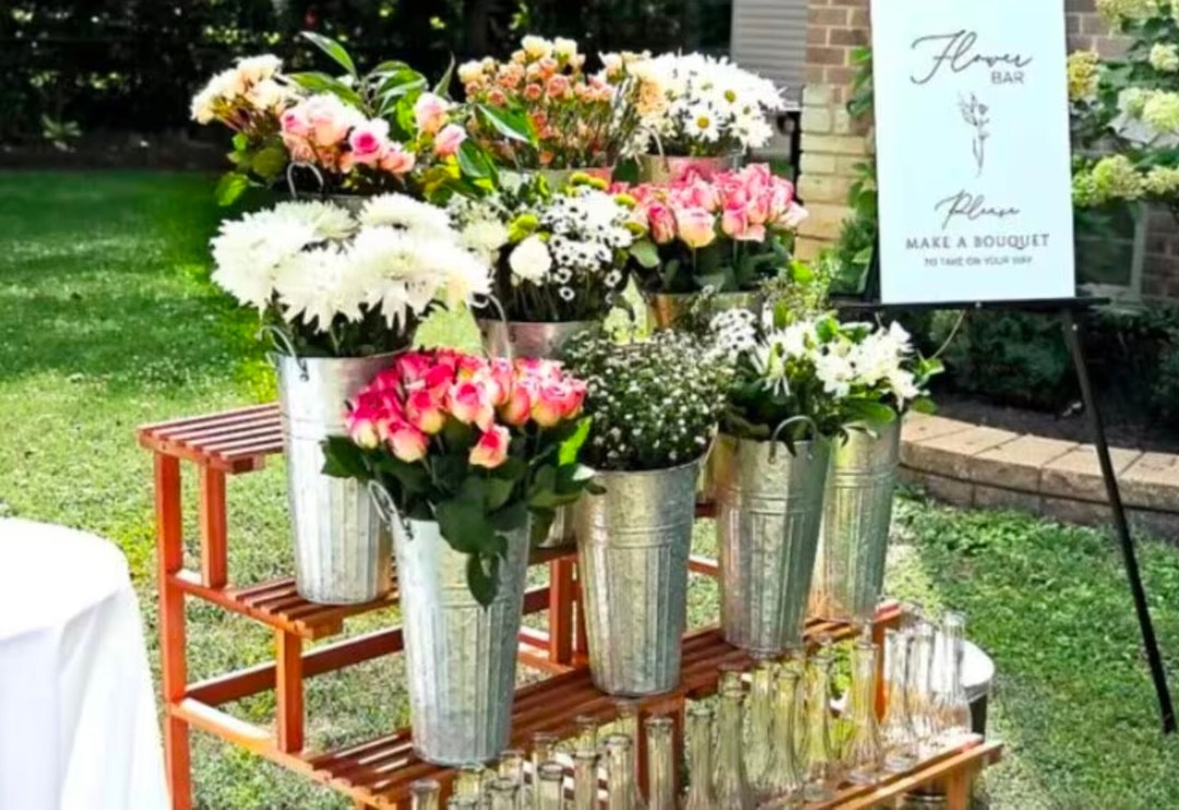 DIY Flower Bar Kit Bouquet Bar for Make Your Own Bouquet Station Bridal ...