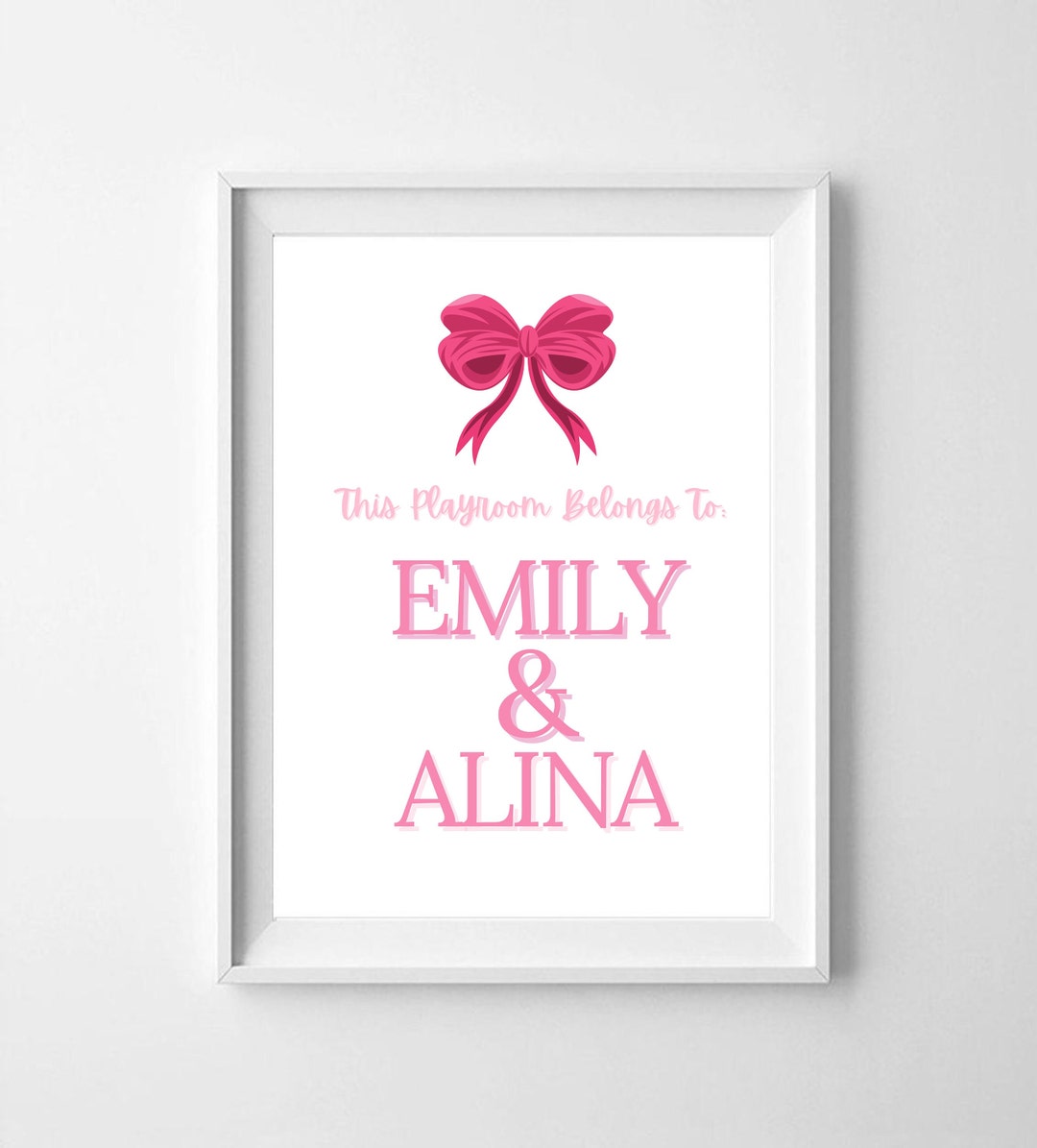 Personalized Wall Art for DIY Toddler Baby Girl Playroom Sign Playroom ...