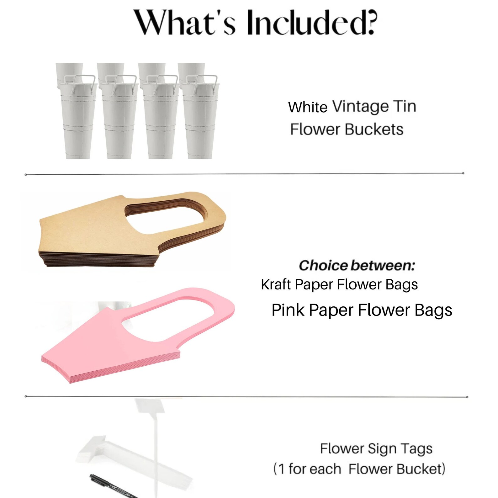 DIY Flower Bar Kit Bouquet Bar for Make Your Own Bouquet Station White ...