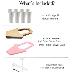 DIY Flower Bar Kit Bouquet Bar for Make Your Own Bouquet Station White ...