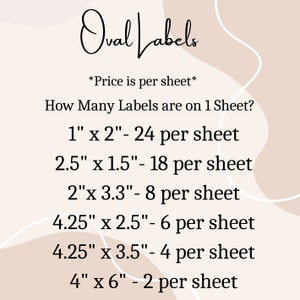 Personalized Logo Oval Sticker Labels Customizable Oval Decals for ...
