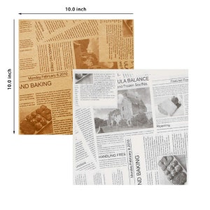 Newspaper Deli Paper Sheets Sandwich Twine Set for Food Display Buffet ...