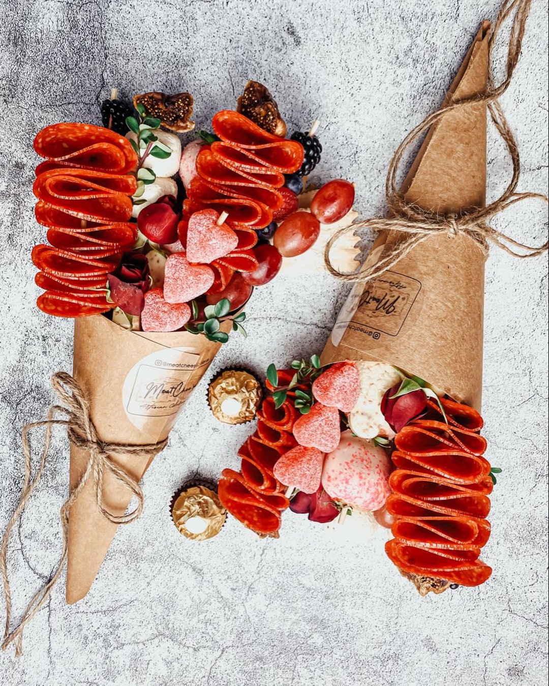 Charcuterie Paper Grazing Cup Cone and Toothpicks for Holder Food ...