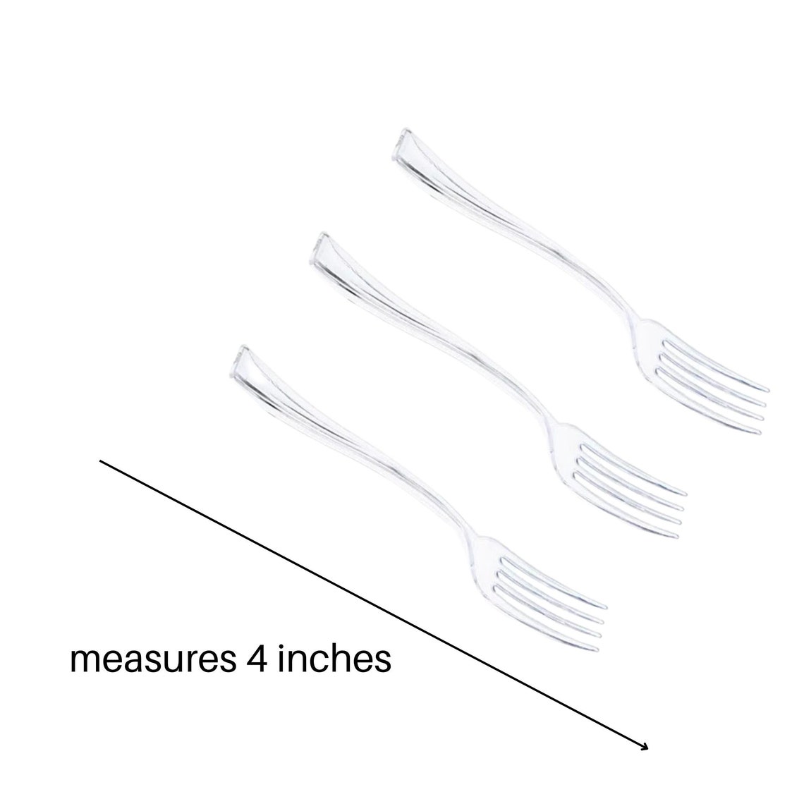 Salad Appetizer Cups Dressing Forks Set for Food Display Buffet Catered ...