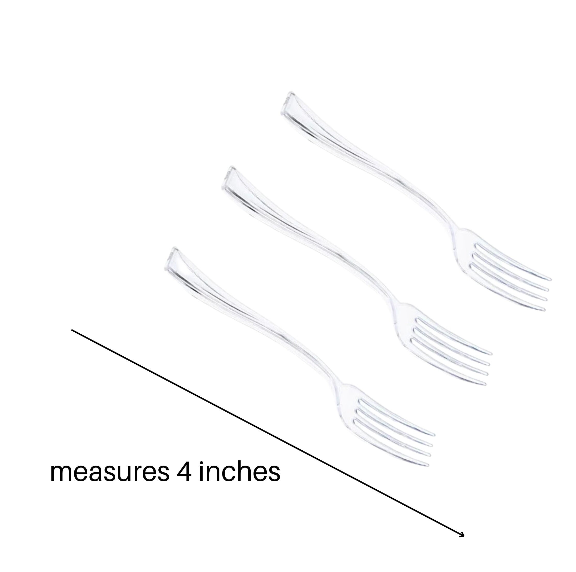 Salad Appetizer Cups Dressing Forks Set for Food Display Buffet Catered ...