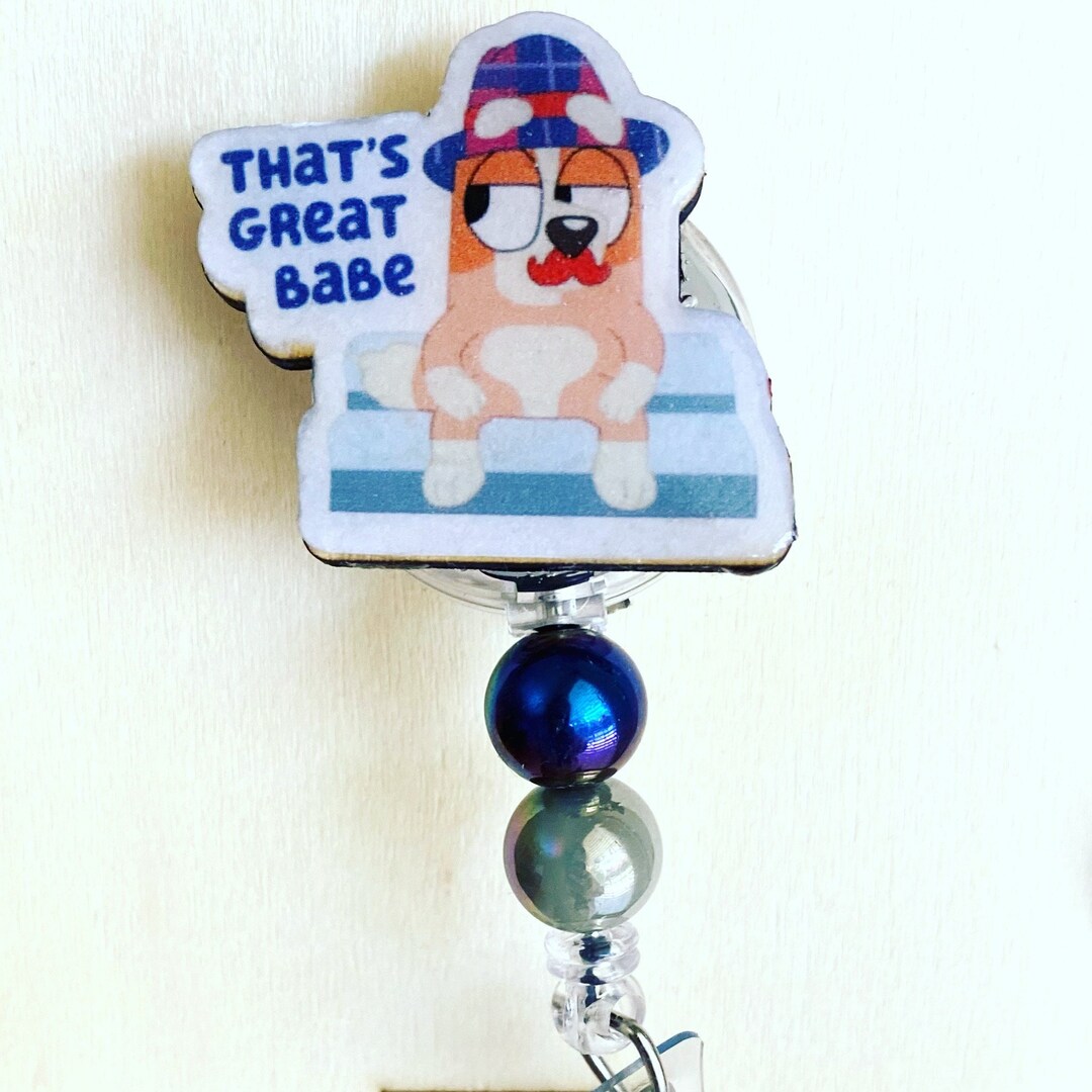 Bluey Bingo Badge Reel - Etsy