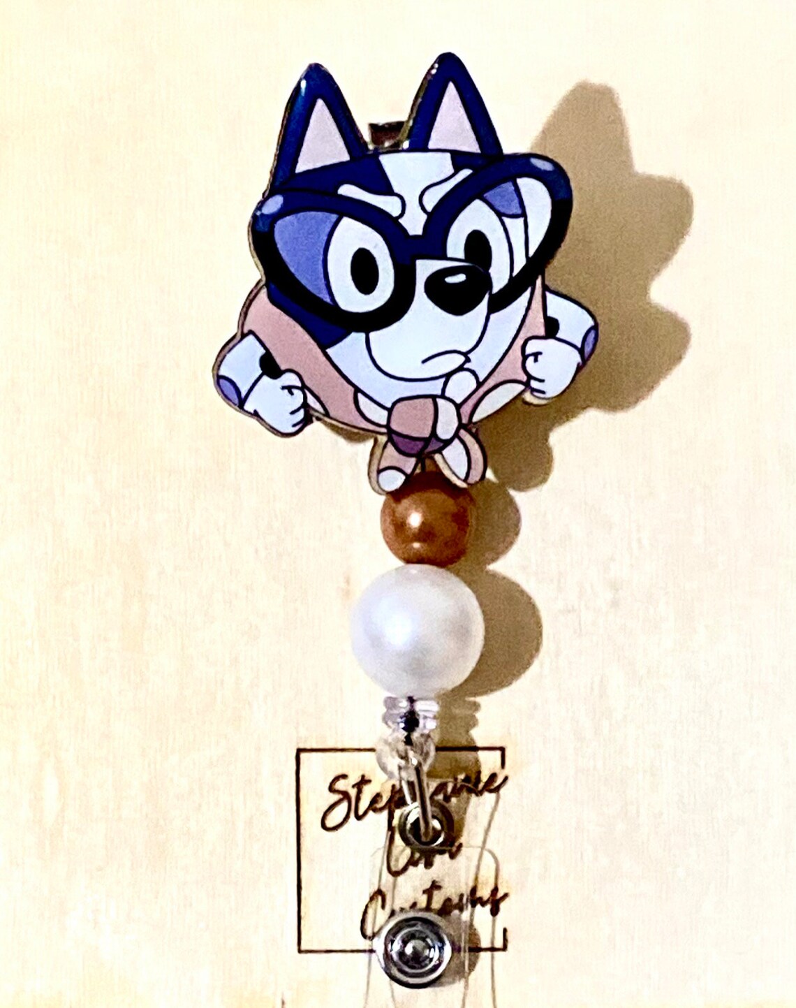Bluey Muffin Grouchy Granny Badge Reel - Etsy