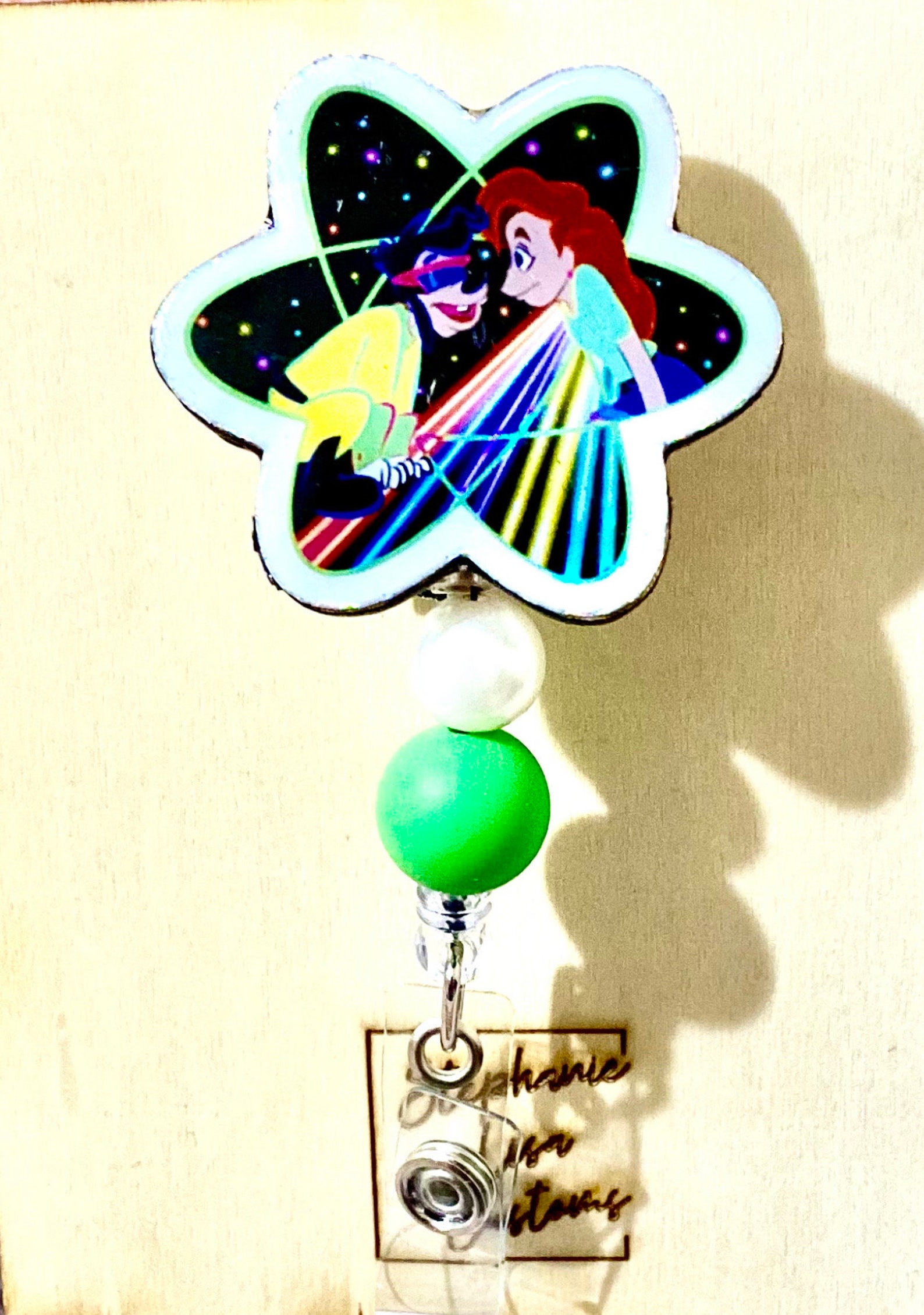 Holographic Powerline Goofy Movie Badge Reel - Etsy