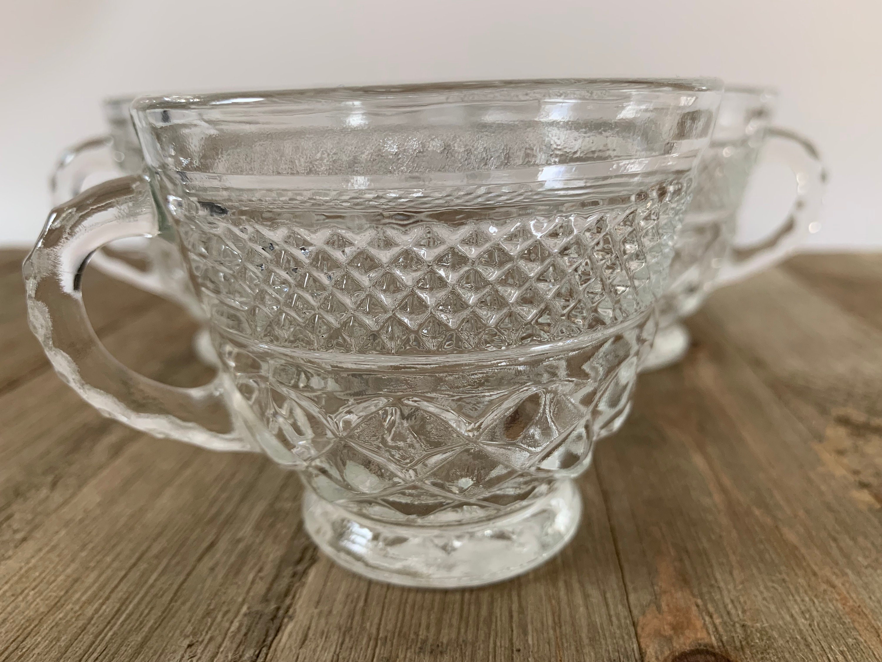 Vintage Anchor Hocking Coffee/tea Cups Wexford Pattern Mid Century ...