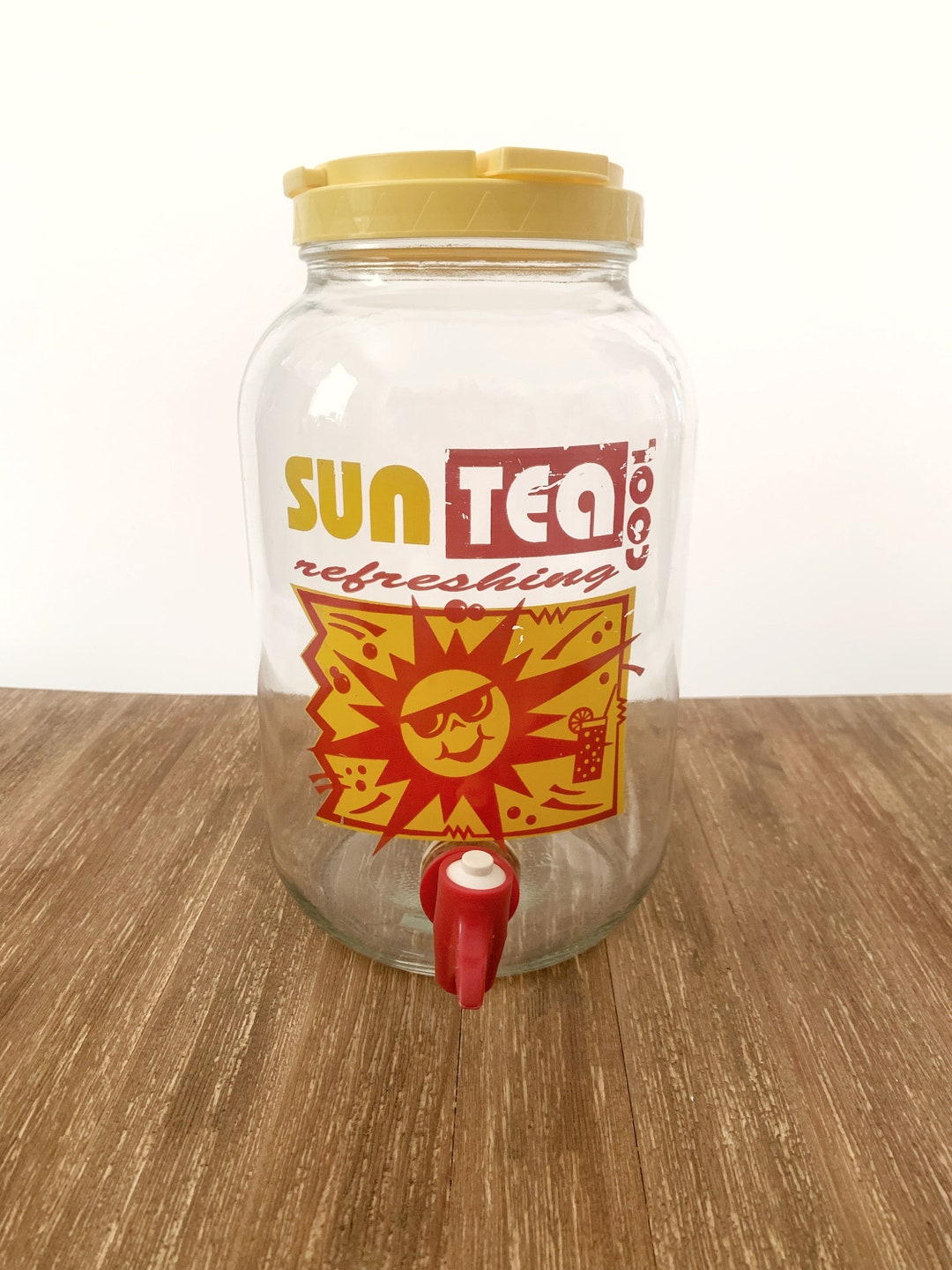 Vintage Sun Tea Jar 1970s Drink Dispenser Sun Tea - Etsy