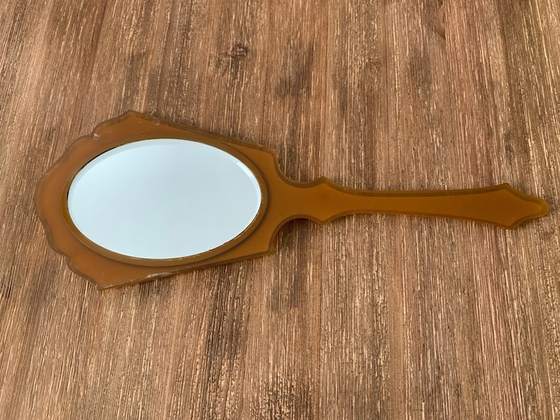 Bakelite Hand Mirror Vintage Bakelite celluloid Mother of - Etsy