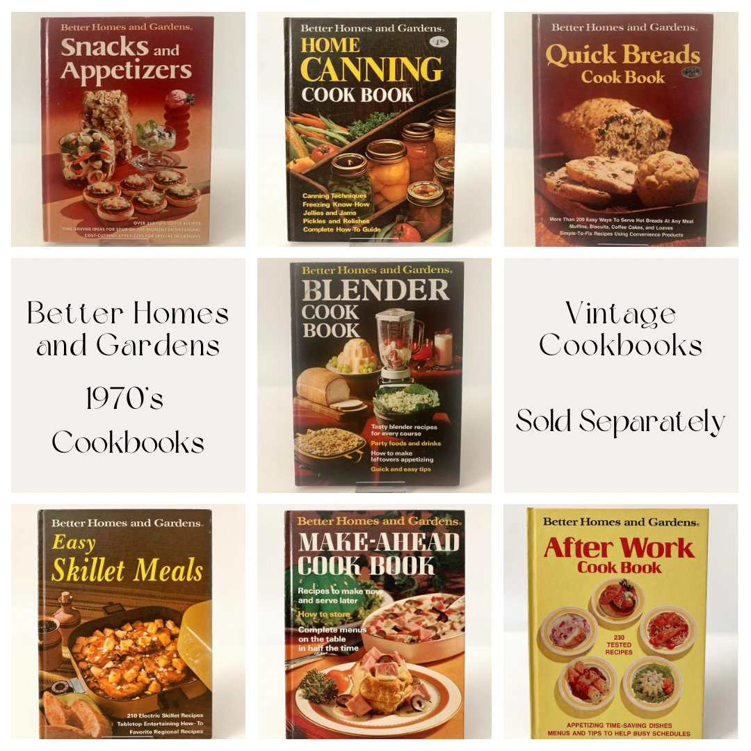 Vintage Better Homes and Gardens Cookbooks 1970s Cookbooks Vintage ...