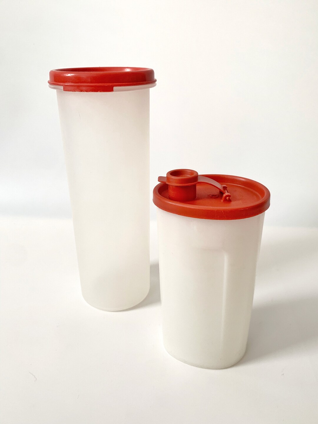 Vintage Tupperware | Modular Mates 1643 W/ 1607 Orange Lid | Dressing ...